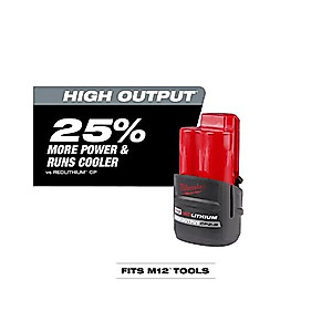 Milwaukee 48-11-2425 M12 REDLITHIUM HIGH Output CP 2.5Ah Battery