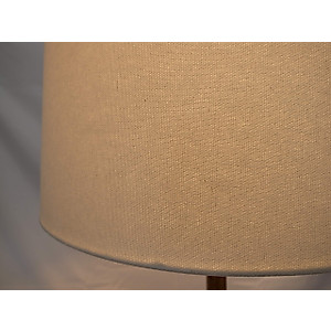 Mestar White Fabric Hardback Drum Lampshade (Spider) (14x16x10)