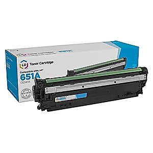LD Remanufactured Toner Cartridge Replacement for HP 651A CE341A (Cyan)