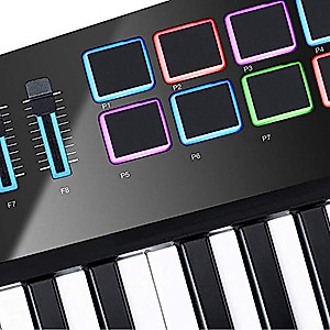Alesis Vortex Wireless 2 - High-Performance USB MIDI Wireless Keytar Controller with Professional Software Suite Included,Black