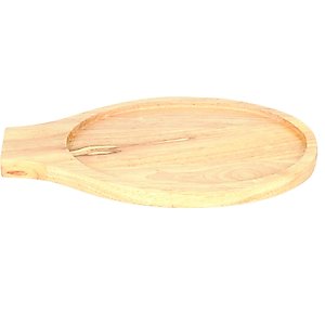Thunder Group WDFJ001 Fajita Skillet Underliner, Oval, 3/4" Thick, Side Grooves, Stackable, Wood, Pack of 12