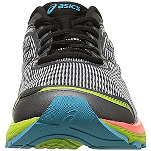 ASICS Women's Dynaflyte Running Shoe, Mid Grey/Flash Coral/Safety Yellow, 7.5 M US