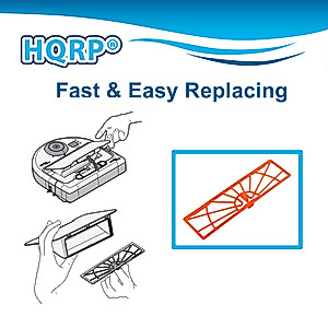 HQRP Filter (10 pack) compatible with Neato BotVac D Series D3 D5 Connected Robot Vacuums, Standart Filter Replacement
