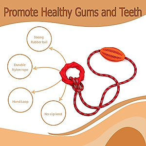 Wagably Interactive Dog Chew Toy with Rope for Aggressive Chewers - Tugging and Tossing - Puppy Training - Dispenses Treats and Food - Toothbrush for Pet Teeth Cleaning - Encourages Mental Stimulation