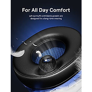 ZIUMIER Z88 Gaming Headset with Microphone, Wired Gaming Headphones Compatible for PC, PS4, PS5, Xbox One, Xbox Series X & S, Switch, 3.5 mm Audio Jack, Noise Cancelling Mic & RGB Light (Blue)