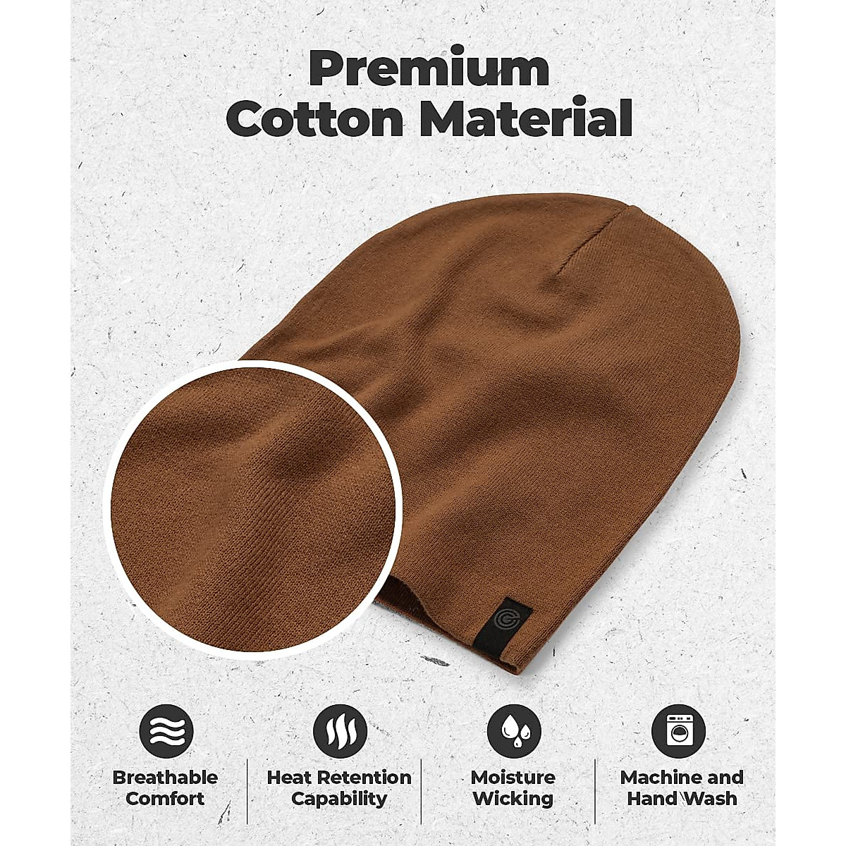 Warm Slouchy Beanie Hat - Deliciously Soft Daily Beanie in Fine Knit