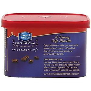 Maxwell House International Coffee Cafe Francais, 7.6 Ounce Cans (Pack of 8)