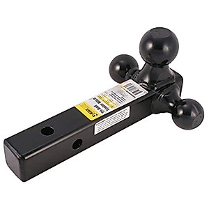 MaxxHaul 70270 Trailer Hitch Hollow Shaft Triple Ball Mount - Black