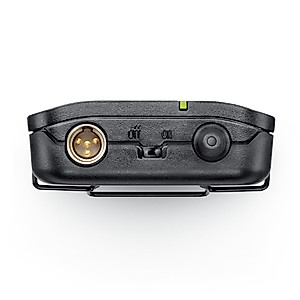 Shure BLX1 Wireless Bodypack Transmitter with On/Off Switch, Adjustable Gain Control, TQG Connector - for use with BLX Wireless Microphone Systems (Receiver Sold Separately) | H9 Band