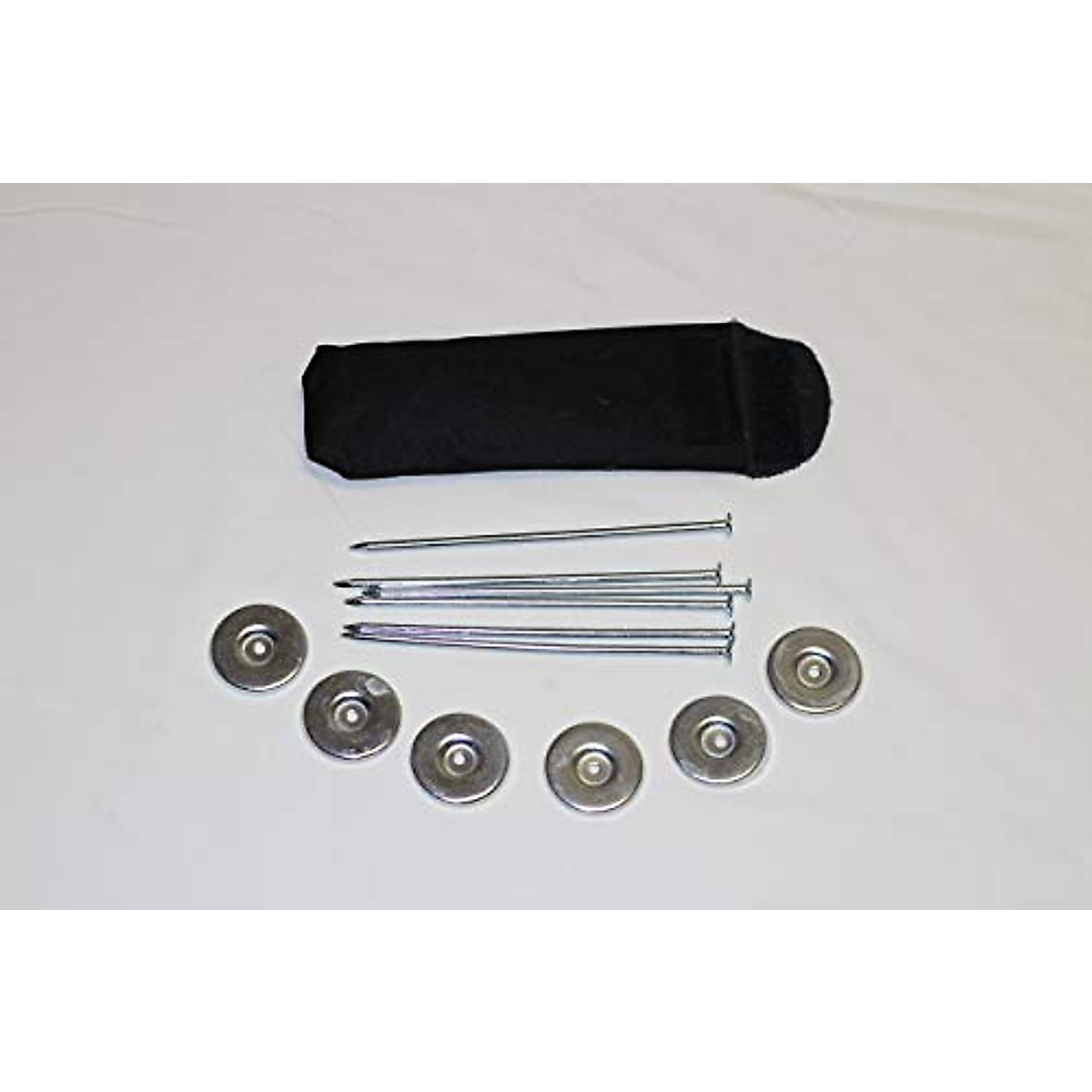 EEZ RV Products 9'x12'VG Reversible/Durable Heavy Duty Outdoor Patio/RV Camping Mats(9ft. x 12ft, Grey) Come with Large Storage Bag & 6 Sets of Stakes and Washer