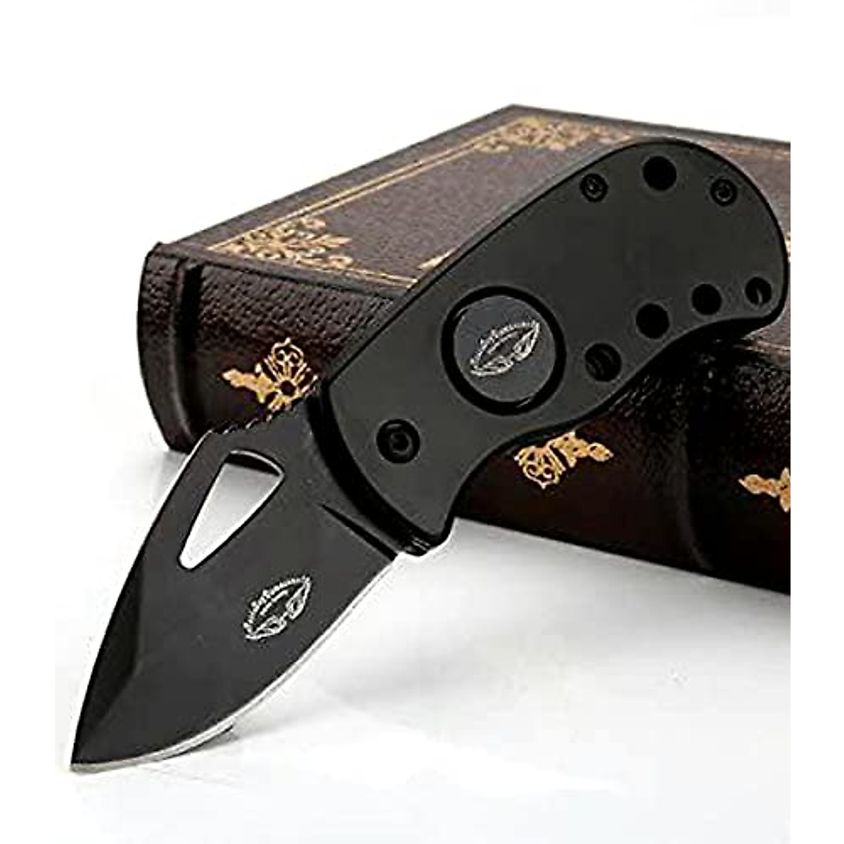Best.Buy.Damascus1 Pocket knife 440c Steel Black knife Folding Knife Hunting Gear Pocket knife for men Hunting Knife Gifts For Men