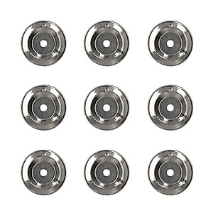 Docona Tambourine Bell Ring 50pcs Tambourine Bell Ring Jingle Bell Stainless Steel for Handbell Tambourine Church Tambourines