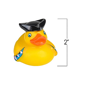 ArtCreativity 2 Inch Pirate Rubber Duckies (Pack of 12) Cute Duck Bath Tub Pool Toys, Ideal for Pirate-Themed Parties and Celebrations, Fun Decorations, Carnival Supplies, Party Favors