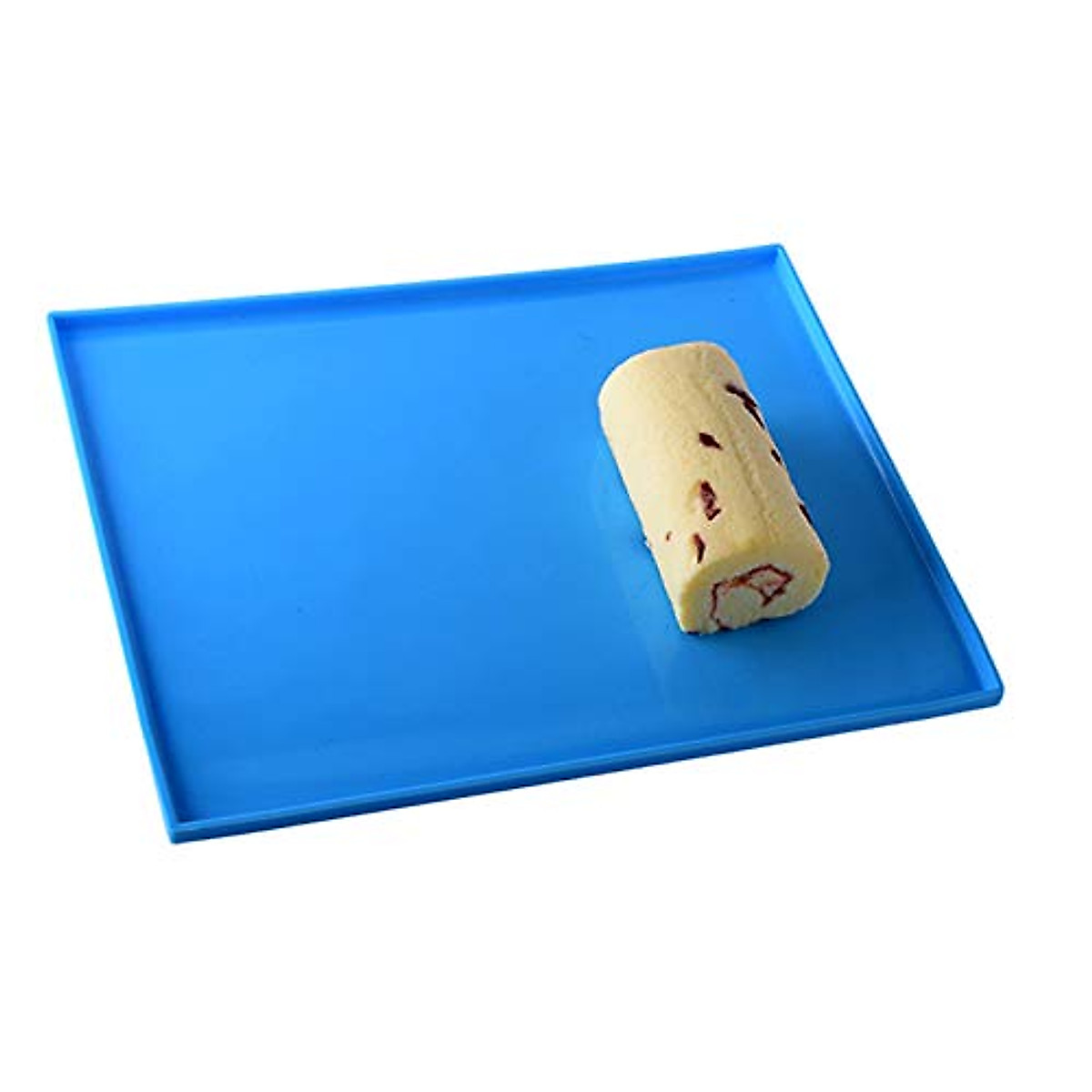 ASIBT Silicone Cake Roll Maker ,Silicone Baking Mat,Multipurpose Silicone Nonstick Pastry Mat , Swiss Roll Cake Mat Flexible Baking Tray Mold Baking-2pack(10''12'', Blue)