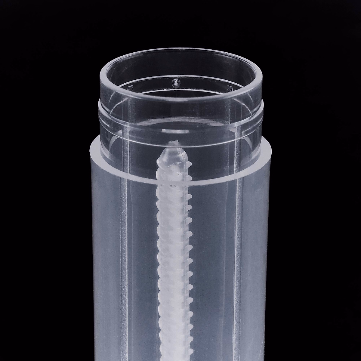 Clear Empty 3/16 Oz (5.5ml) Plastic Container Twist Tubes for Homemade Lip Balms, Cosmetic Gifts (12 Pack)