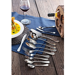 Artaste 18/10 Stainless Steel Elegant Serving & Hostess Flatware Sets (47-Piece 18/10 Silver Finish)