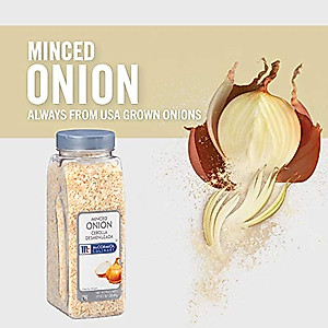 McCormick Culinary Minced Onion, 17 oz - One 17 Ounce Container of Dried Minced Onion Flakes, Perfect for Soups, Sauces, Meatballs, Relishes and Casseroles