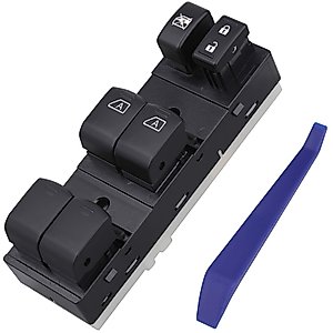 Obaee Driver Side Power Master Window Control Switch Button Compatible with 2007-2012 Nissan Altima Replace 25401-ZN50B, 25401-ZN50C
