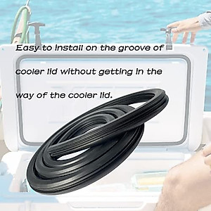 Fognor 6 feet Cooler Lid Gasket Replacement for Yeti RTIC 20qt or 45qt Coolers