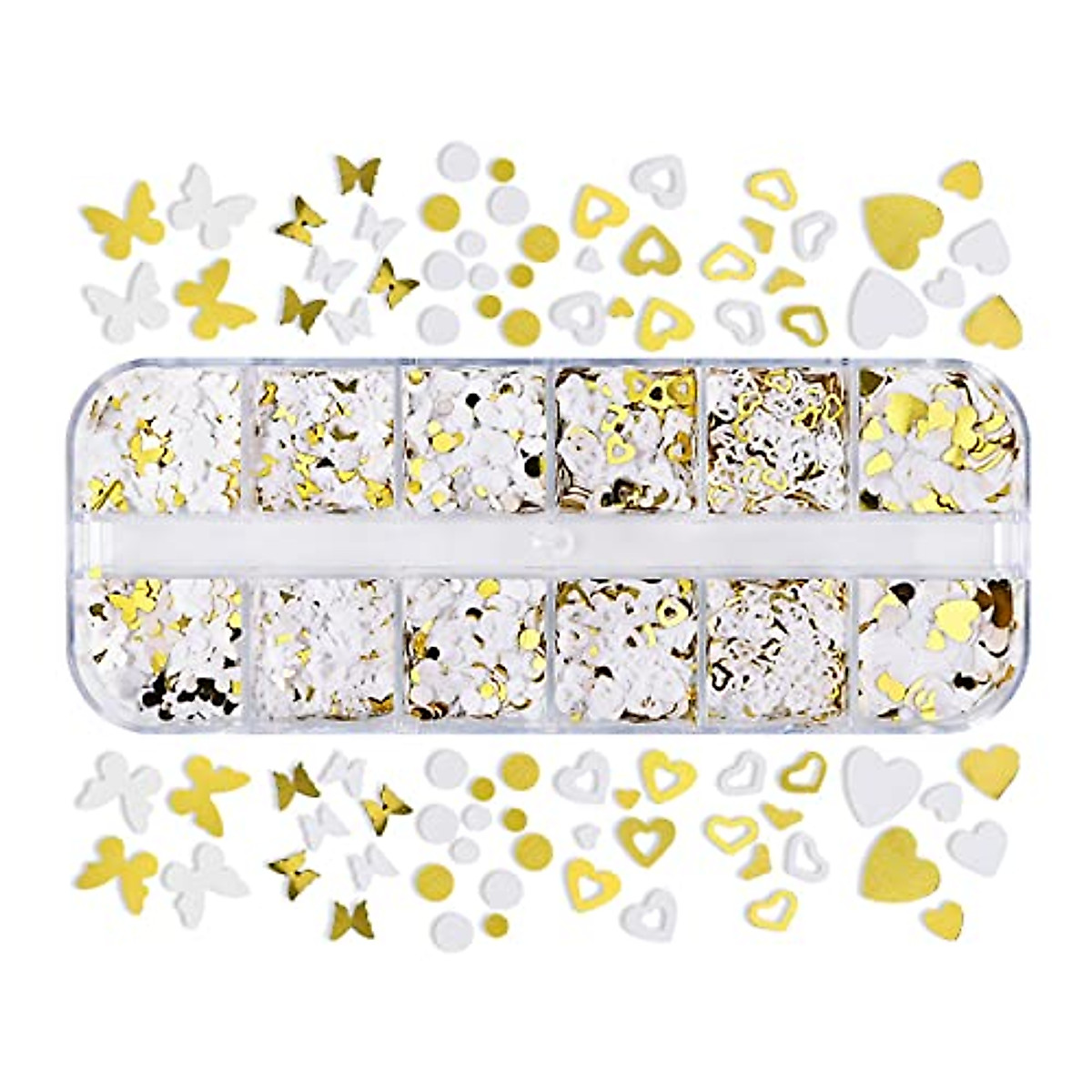 Heart Glitter Resin Fillings Flakes Sequins Epoxy Resin Mold Filler for DIY Jewelry Making Nail Art Decor