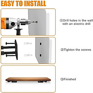 TORACK Garage Hooks Heavy Duty Tool Organizer, Wall Mount Hanger Rack Garage Storage Utility Hooks for Car Tires, Ladders, Chairs, Strollers, Power Tools, Garden Tools (2 Pack, 12.4" Hooks)