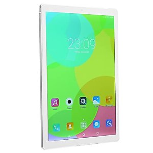 Rengu Strap Tablet, 10.1 Inch Android11 Gaming Tablet 100-240V Silver (US Plug)