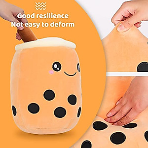 AIXINI 19.6 inch Boba Plush Stuffed Bubble Tea Plushie Cartoon Milk Tea Cup Pillow Big, Soft Kawaii Pillow
