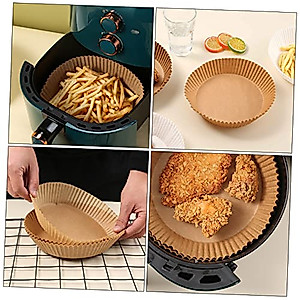 UPKOCH 100pcs Air Fryer Paper Baking Paper Liners Air Fryer Parchment Paper Liners Steamer Paper Nonstick Baking Sheets Baking Trays for Oven Disposable Paper Cups Air Fryer Paper Liner