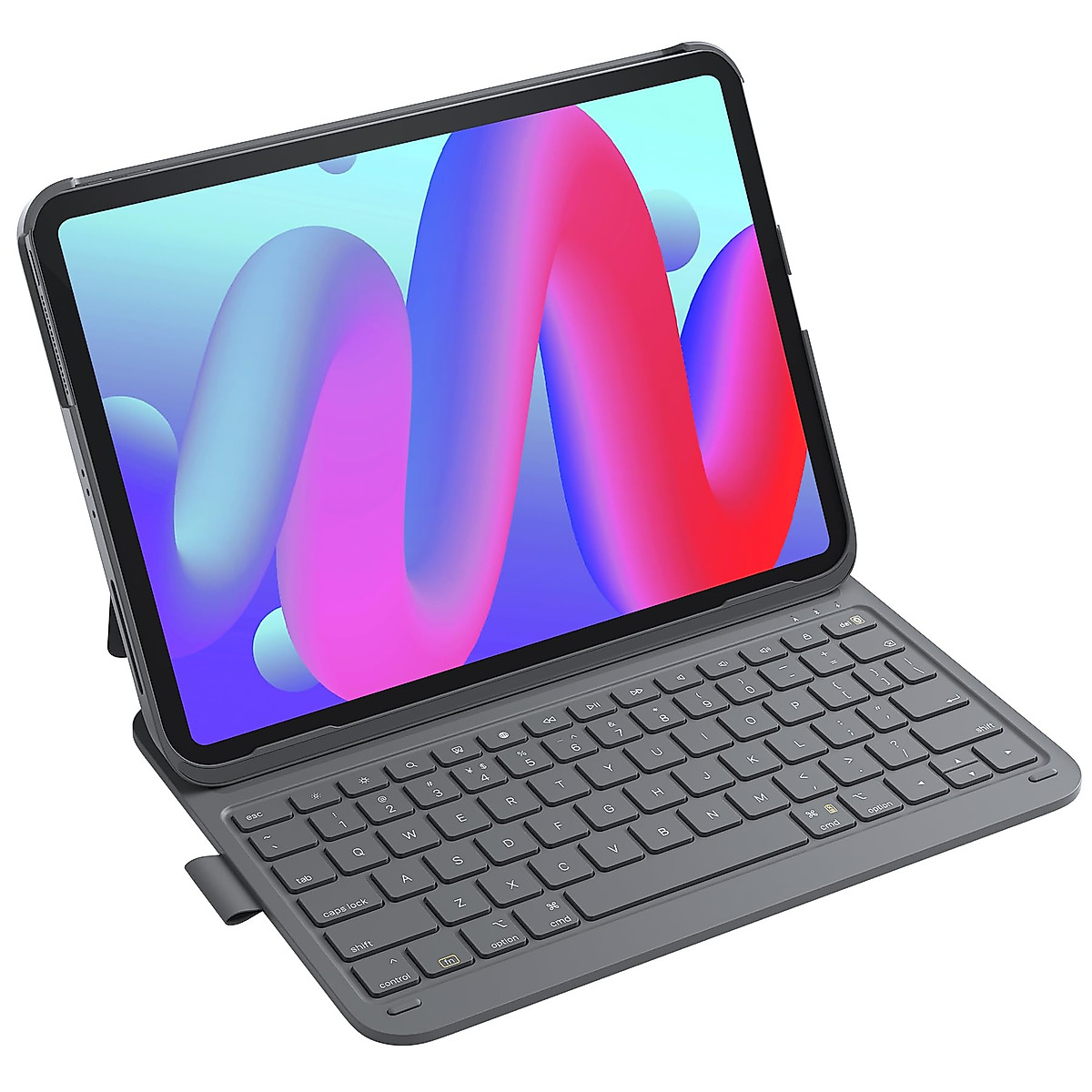 Inateck for iPad 10th Gen Case with Keyboard, Ultralight iPad Keyboard Case for iPad 10 Gen 2022,iPad Air 6 2024 11",iPad Air 5/4(2022/2020) 10.9",iPad Pro 11 4/3/2/1,with Pencil Holder,BK2007 Gray