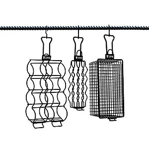 Pit Barrel Cooker Co. AC1014VAL 3 Value Pack Smoker Hangers, Black