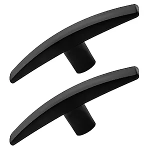 QUICTO 2pc RV Drain Valve Handle, RV Sewer Drain Valve Plastic Handle Replacement Camco Compatible - Fits 1 1/2" and 3" Gate Valves, Black