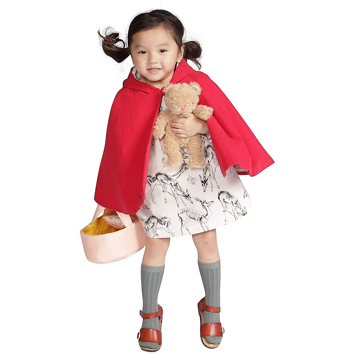 Manhattan Toy Moppettes Bea Bear Stuffed Animal Nurturing Playset with Bear Plush Toy, Fabric Bassinet, Blanket & Pillow