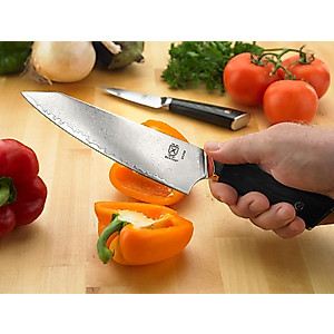 Mercer Culinary Premium Grade Super Steel 8-Inch Chef and 3.5-Inch Paring Knife Set, G10 Handles