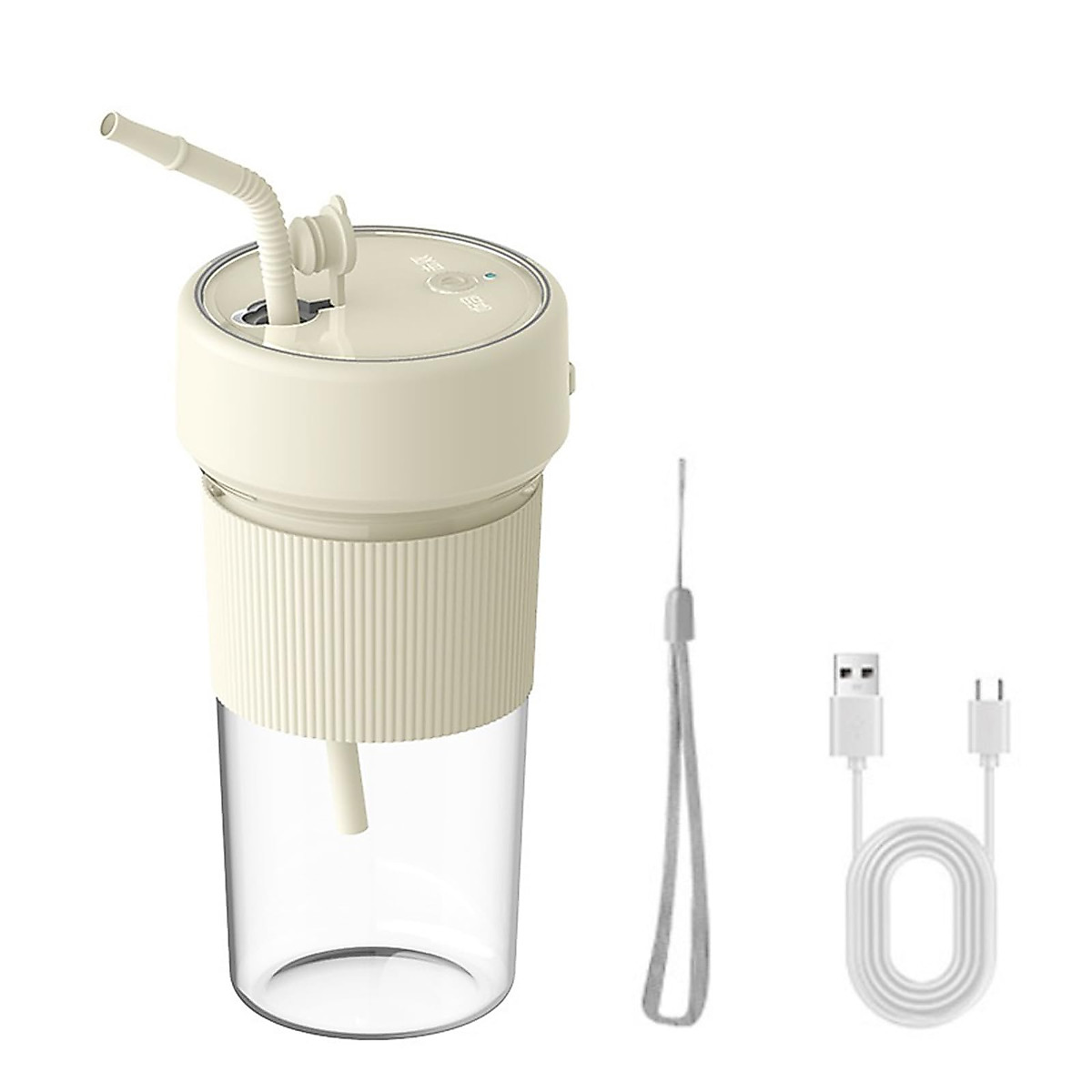 JzcsdkSIL Small Portable Blender With Straw Electric Juicer Fruit Mixers Rechargeable Blender Small Juicer For Indoor Outdoor Portable Electric Juicer