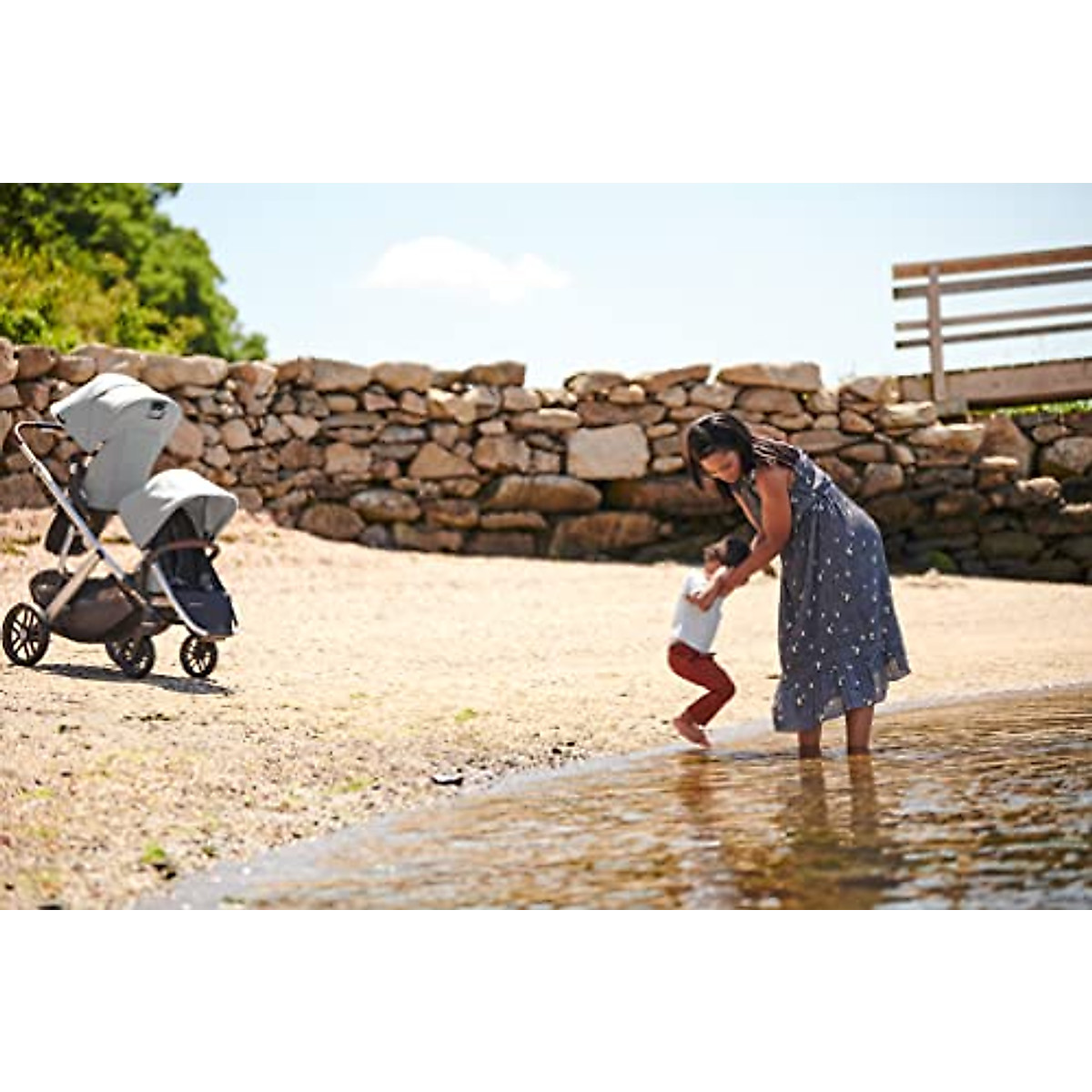 RumbleSeat V2 - Stella (Grey Brushed Melange/Silver/Chestnut Leather)