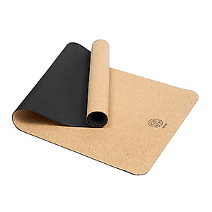 SatoriConcept Cork Yoga Mat - 100% Eco Friendly Cork & Rubber, Lightweight with Perfect Size (72” x 24”) and 4mm Thick, Non Slip, Sweat-Resistant, Innovative Exercise Mat for Hot Yoga (Original)