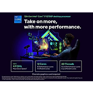 Intel CPU Core i7-12700F / 12/20 / 2.1GHz / 6xxChipset / BX8071512700F