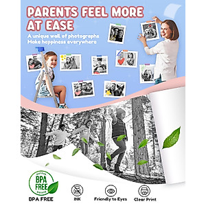 Dylanto Printing Paper, Printing Camera Refill Thermal Paper 10 Rolls, BPA Free