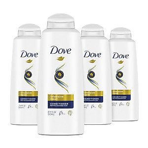 Dove Nutritive Solutions Strengthening Conditioner Intensive Repair 4 Count for Damaged Hair Deep Conditioner with Keratin Actives 20.4 oz