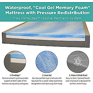 NAMC Advanced Care Therapeutic Fluid Resistant Cool Gel Memory Foam Mattress - Full
