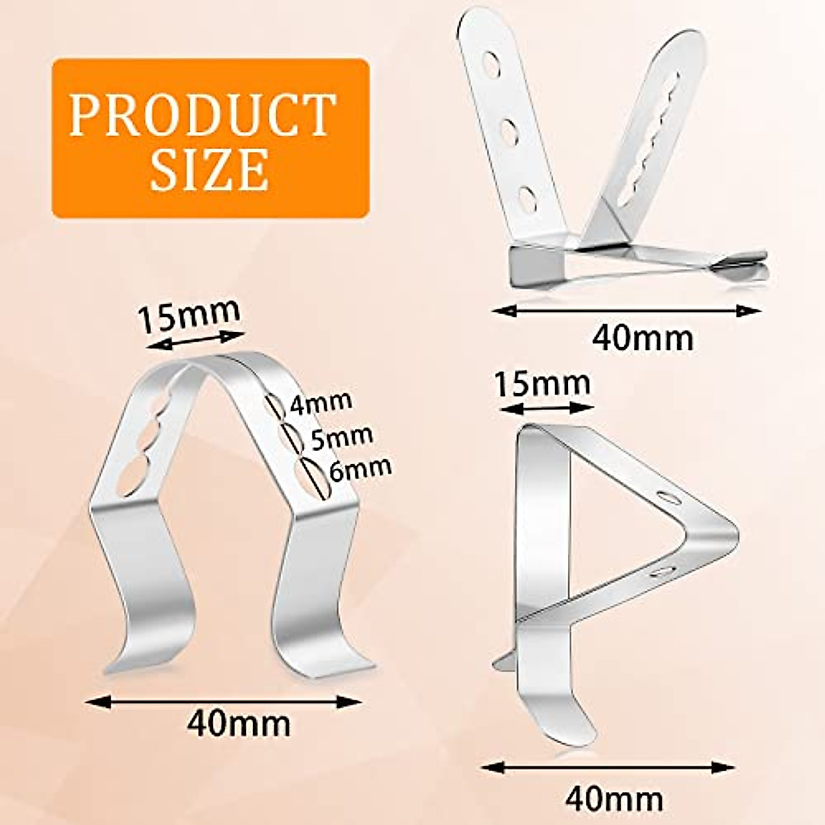12 Pieces Meat Thermometer Probe Clip Holder Three-Hole Barbecue Probe Clip 3 Styles Grill Thermometer Clip Holder for BBQ Oven Grill Ambient Thermometer Temperature Reading