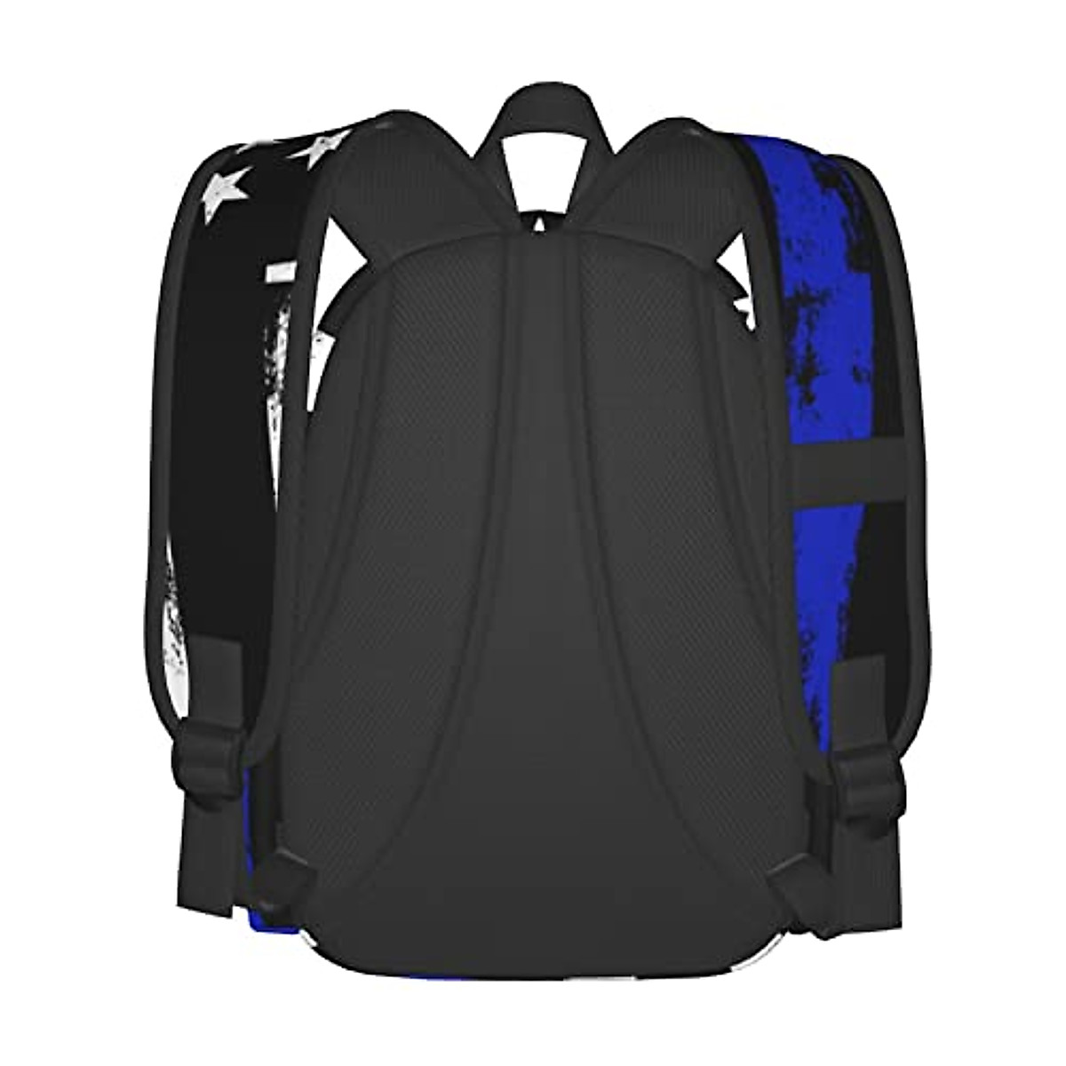 Unisex Backpack Multipurpose Rucksack Anti Theft Backpacks with Padded Straps Big Capacity Backpack American Thin Blue Line Flag Police Love Heart Black Fashion Backpack