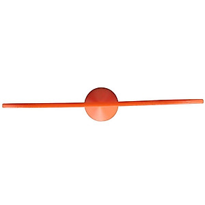 Pactrade Marine Boat Kayak Raft Set of 2 Mini Telescopic 21'' - 42'' Paddle Orange Blade Round Grip No Direction Limit (2 pcs)