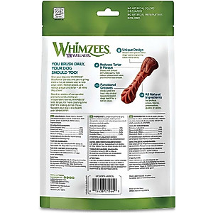 Whimzees Dental Dog Treats - Natural Grain-Free Chews for Healthy Teeth & Gums - Variety Pack - Small Breeds - Vegetarian Dental Care Snacks (2-Pack)