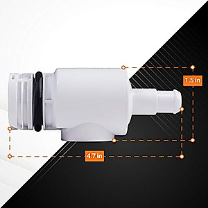 BlueStars Ultra Durable D29 UWF Quick Disconnect and 9-100-9002 Pressure Relief Valve Replacement Kit Exact Fit for The Polaris 180 280 380 Automatic Pool Cleaners