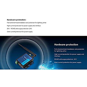 USR-LG206-H-P Serial RS232 RS485 to LoRa Converter Server Device (Point to Point) 3500 Meters Transmission Distance High Sensitivity Air Waking Up for Smart Metering Oil Field Agriculture