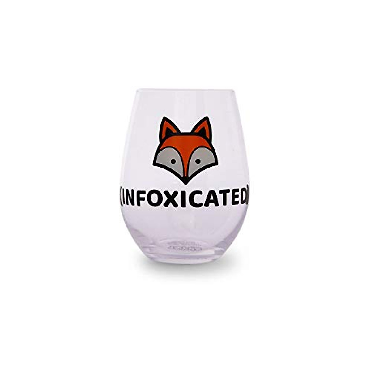 "Infoxicated" Oversized Stemless Wine Glass | Holds 20 Ounces