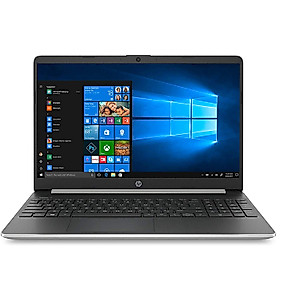 HP 15.6-inch IPS High Performance Laptop, Intel Quad-Core i5-1035G1 Up to 3.6GHz (Beats i7-7500U), 8GB DDR4 RAM, 256GB SSD, 802.11AC WiFi, Bluetooth 4.2, HDMI, USB 3.1, Silver, Windows 10 (Renewed)