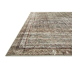 Chris Loves Julia x Loloi Jules Collection JUL-09 Ink / Terracotta, Traditional 8'-6" x 11'-6" Area Rug