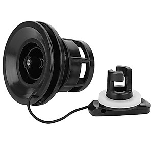 OUKENS Boat Air Valve, PVC Double Seal Anti-Leakage Secure Air Valve Cap Spiral Air Plugs Replacement for Inflatable Boat Raft Paddle Surfboard Airbed Dinghy